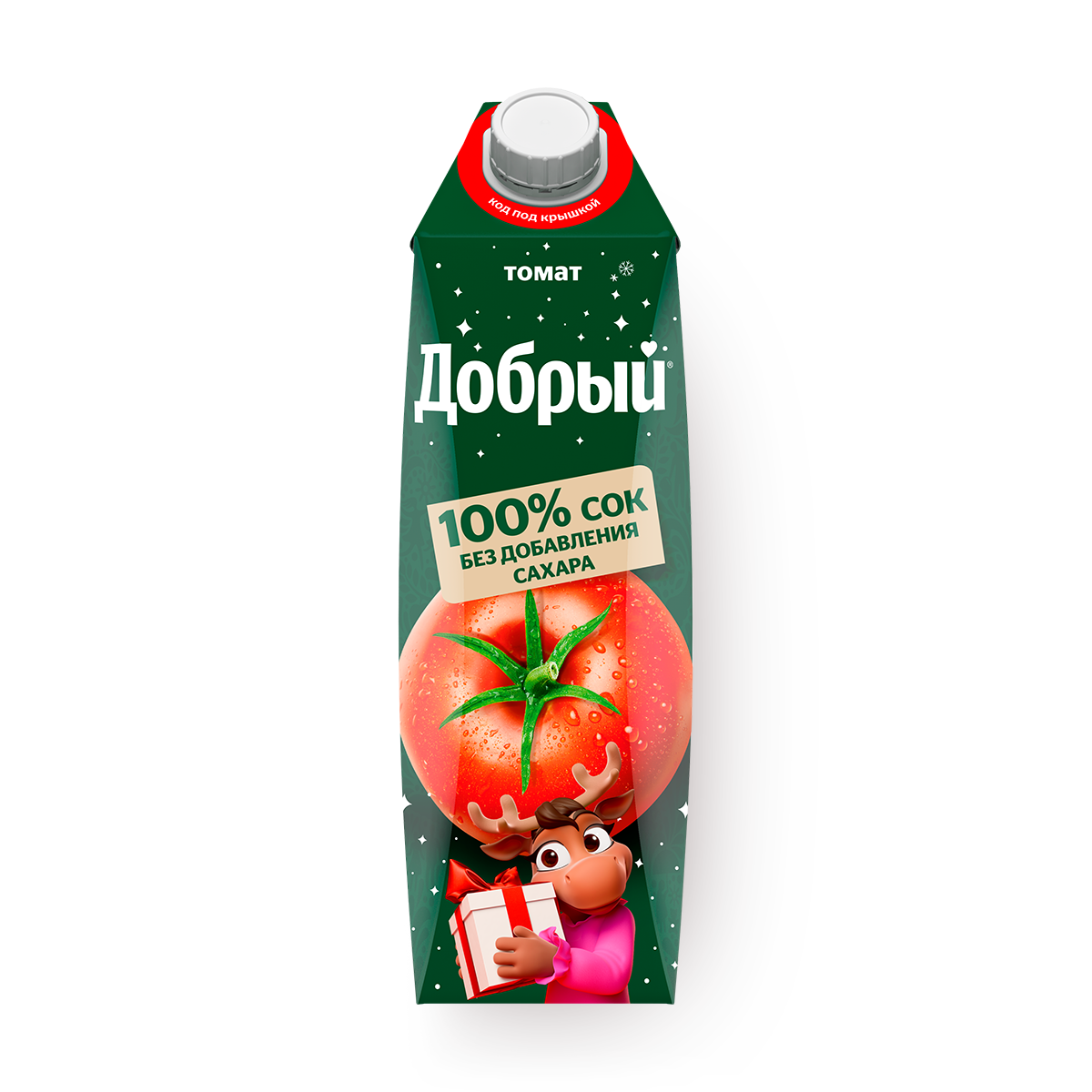Сок Добрый Томат, с мякотью, без консервантов, 1 упаковка, тетрапак, 1 л