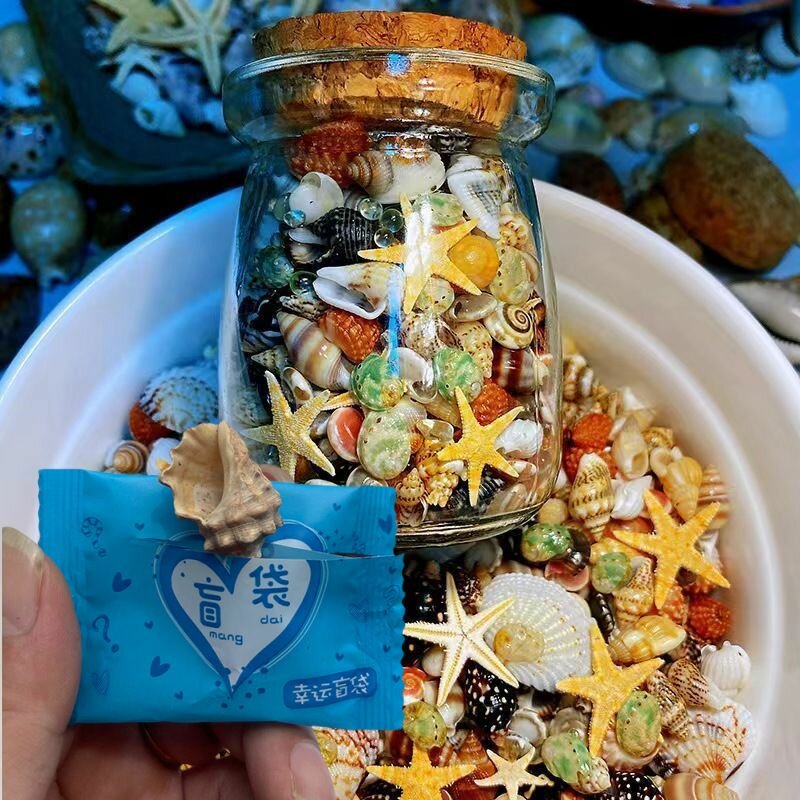 Мини-ракушки для творчества: Детские подарки и декор из натуральных морских раковин в стиле слепых пакетиков