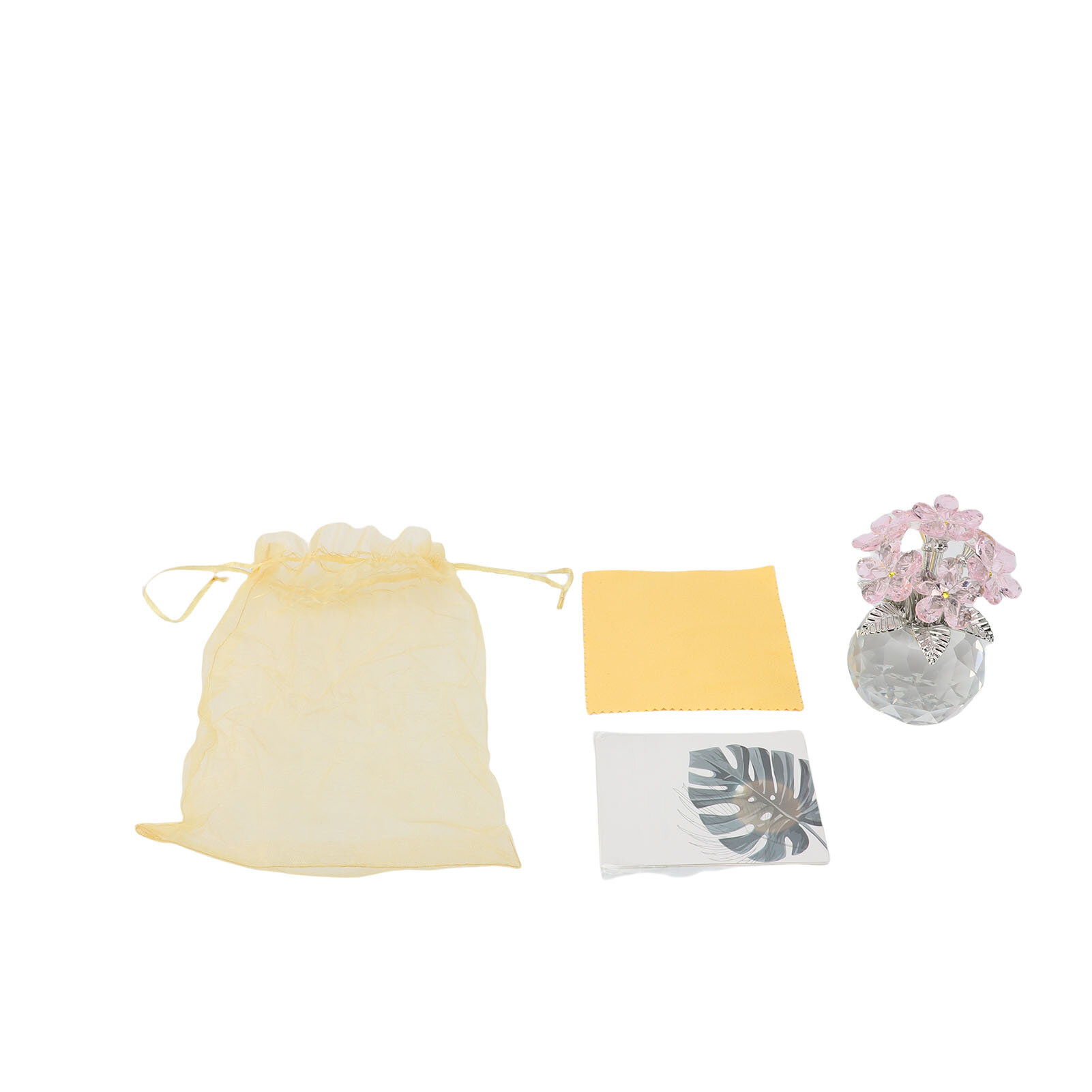 Хрустальный букет цветов, элегантные яркие детали, цветочная скульптура, цветочная композиция, статуя, домашний декор, подарок, розовый