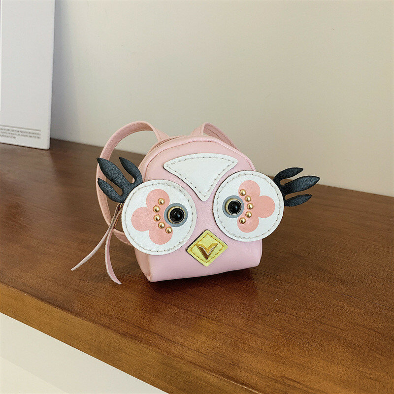 Очаровательная мини-кошелек в форме совы из искусственной кожи для девочек с забавным мультяшным дизайном и стильными цветами