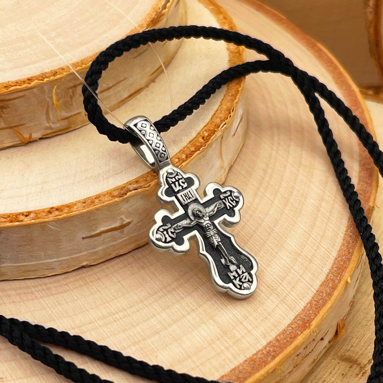 Комплект украшений, серебро, 925 проба, чернение, оксидирование