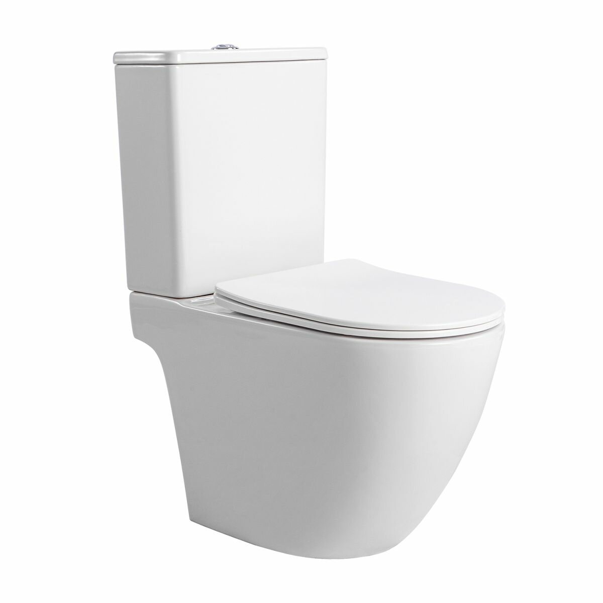 Унитаз напольный с бачком торнадо безободковый с быстросъемным сиденьем микролифт Azario Levita AZ-2903T