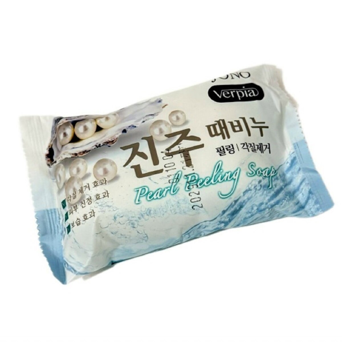 Verpia Твердое, туалетное мыло-пилинг с экстрактом жемчуга (150гр) Pearl Peeling Soap