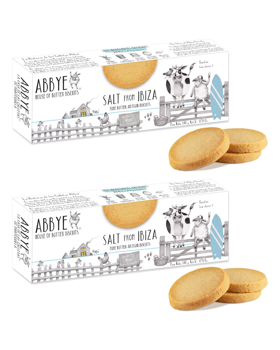 Печенье песочное ABBYE со сливочным маслом с солью 140 г x 2шт