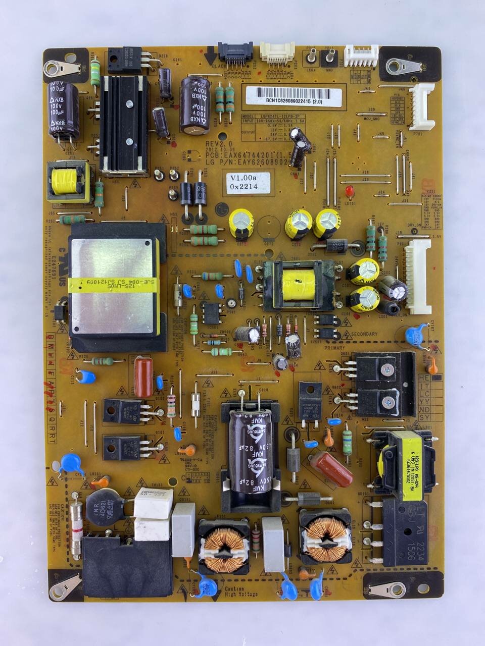 Блок питания PSU: EAX64744201(1.5) EAY62608902 REV2.0 для телевизора LG 42LM669T