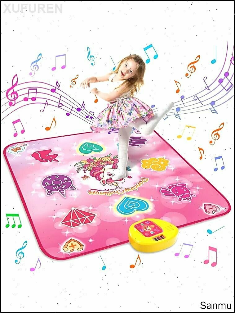 Музыкальный танцевальный коврик для детей