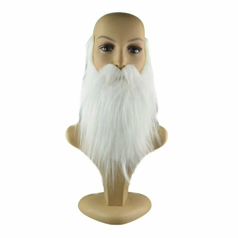 Пропускные поддельные усы - белые