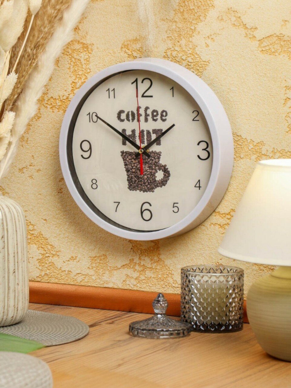 Часы настенные, кварцевые, 25 см, круглые, полимер, Y4-6882