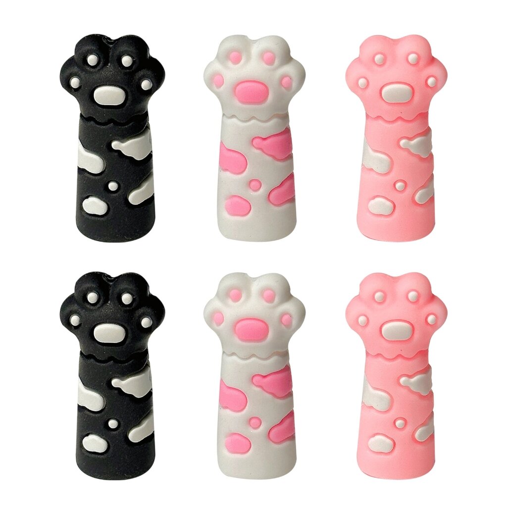 6 штук защитного колпачка для силиконового карандаша "кошачий коготь"-A