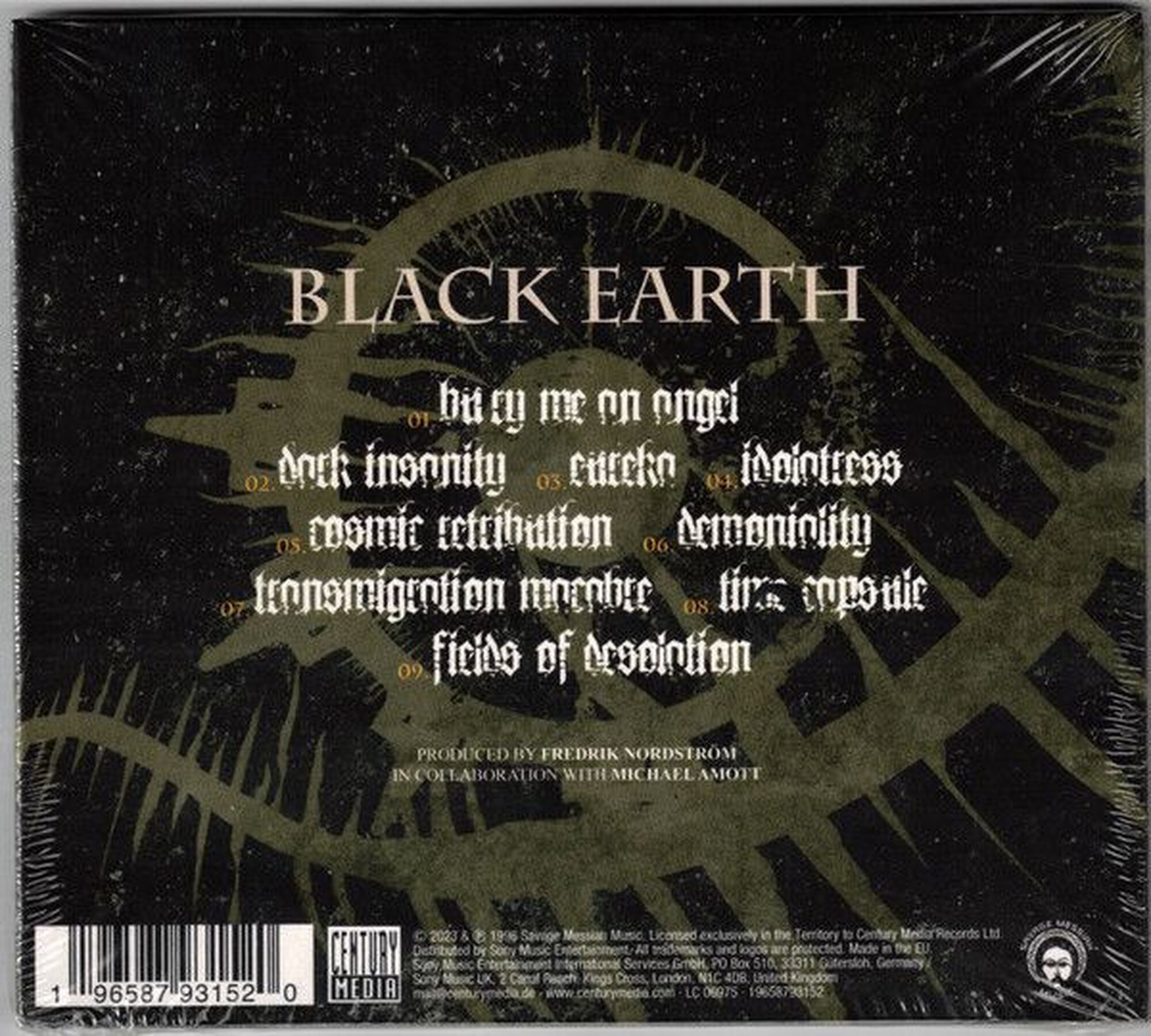 Audio CD Arch Enemy Black Earth, CD, Digisleeve, 2023, Rock, Melodic Death Metal, 1 шт. — фото 1