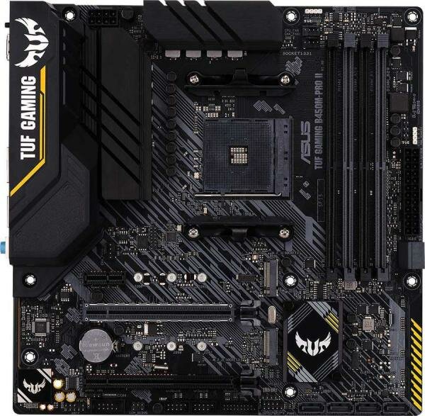 Материнская плата ASUS TUF GAMING B450M-PLUS II Socket AM4 AMD B450 4xDDR4 2xPCI-E 16x 1xPCI-E 1x 6 mATX Retail (Уценка, б/у)