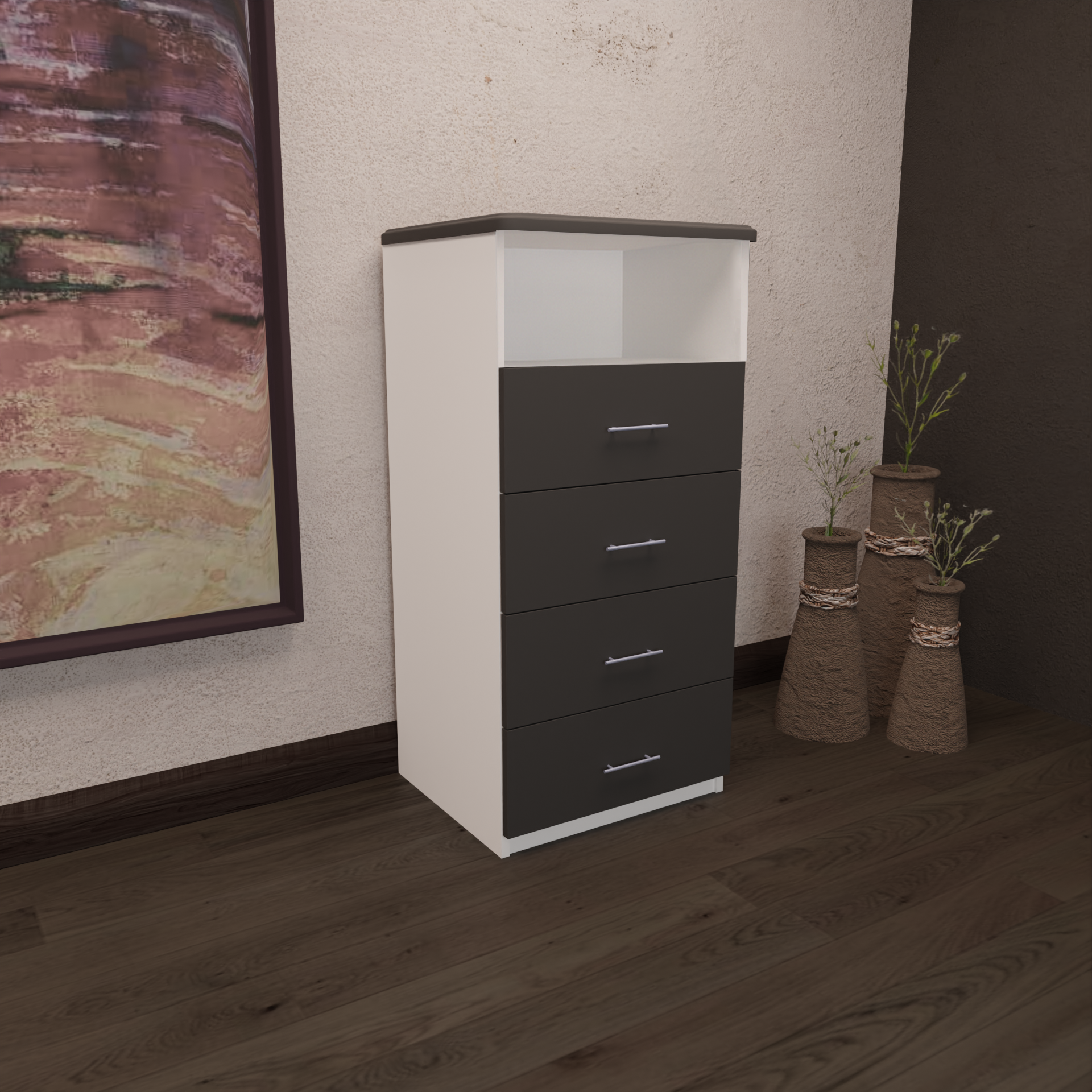 Комод 600-4(ниша) МДФ Марта