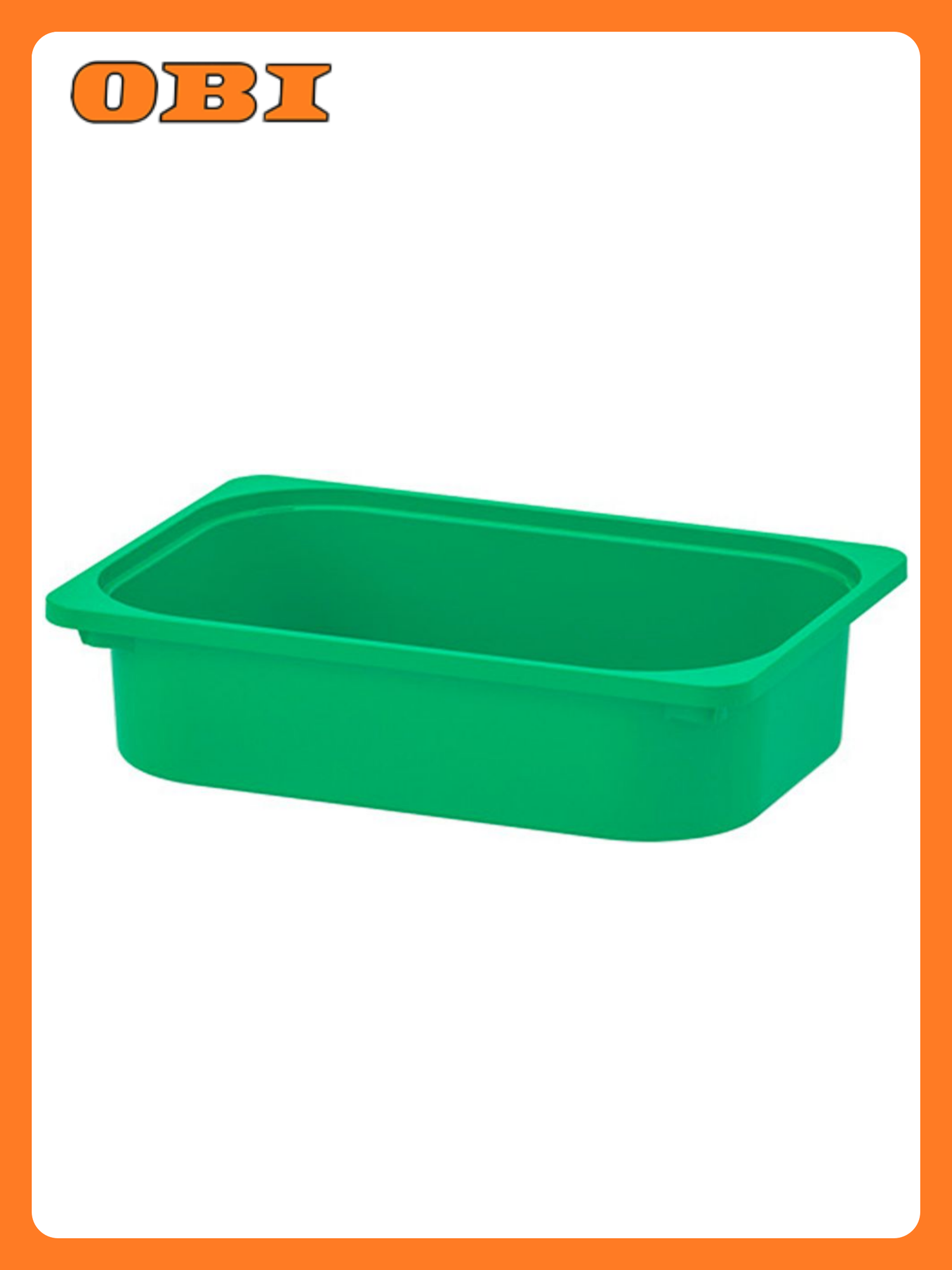 Контейнер для хранения пластиковый икеа зеленый, 42х30х10 см