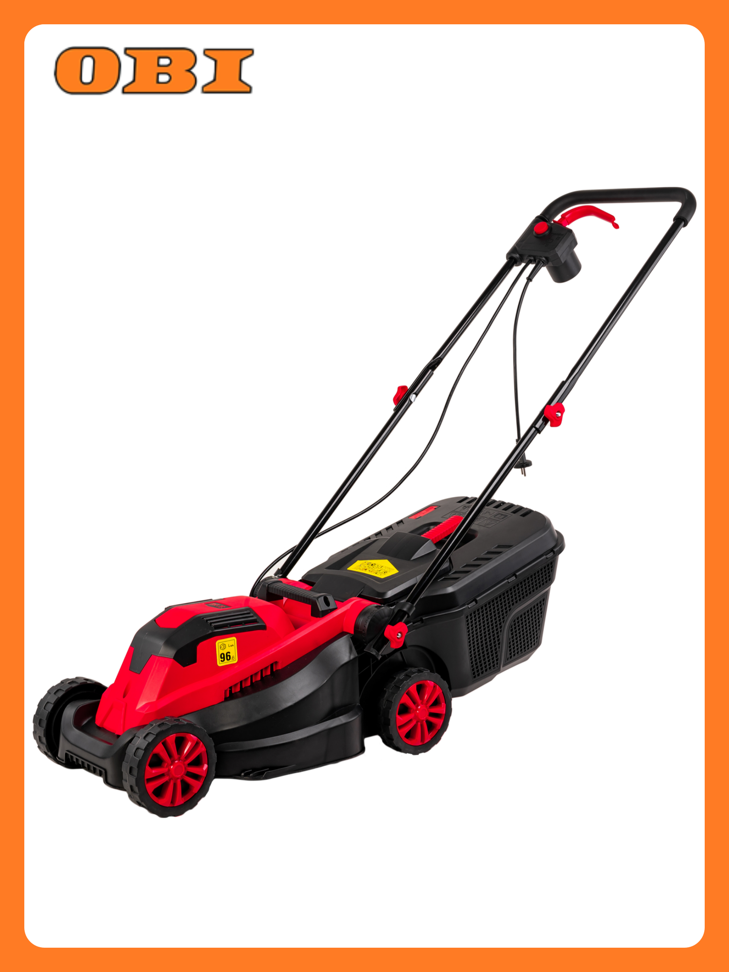 Газонокосилка P.I.T PLM32-C, электрическая, ширина скашивания 32 см, травосборник 30 литров