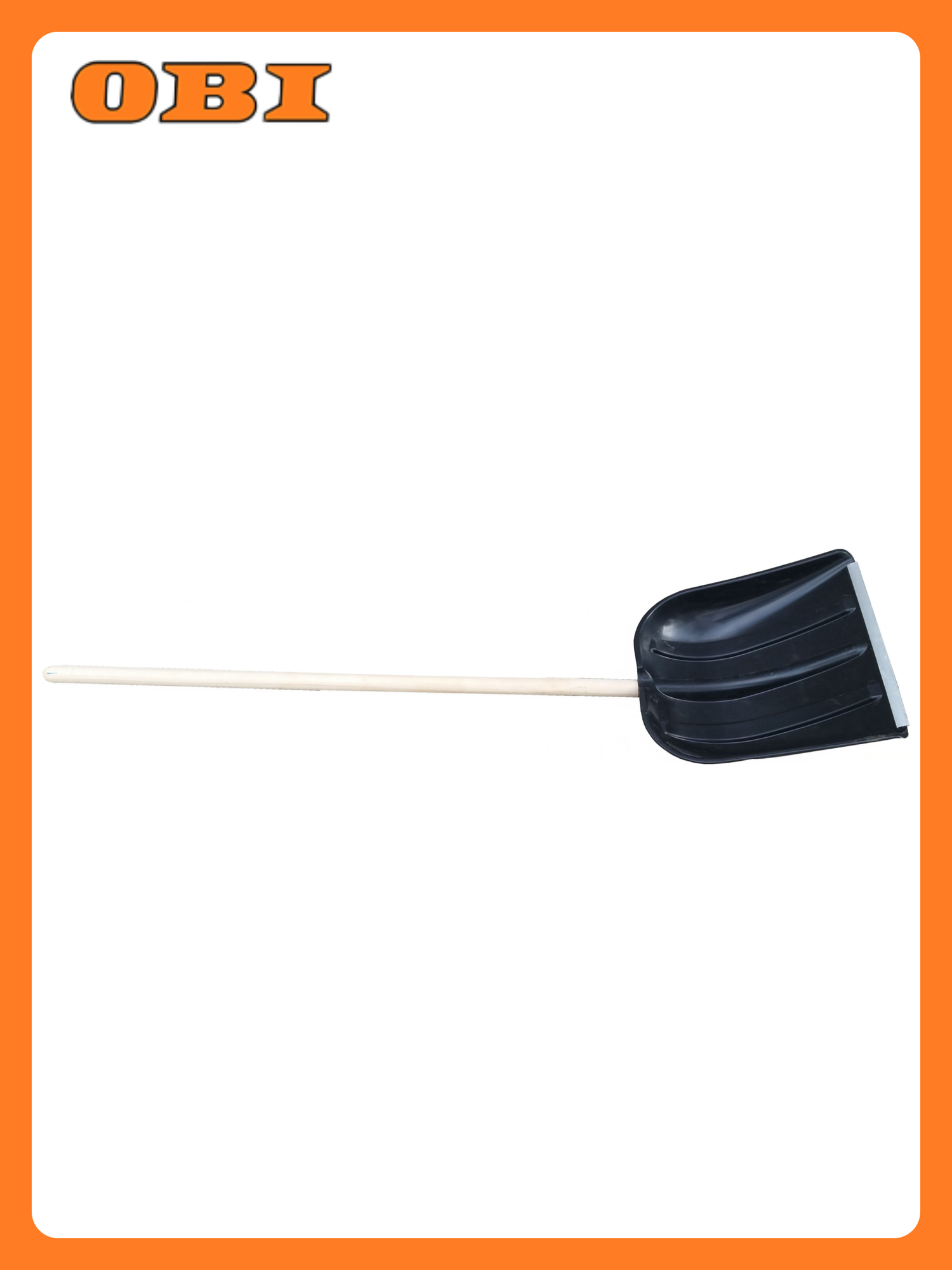 Лопата снеговая Инструм-Агро Памир с деревянным черенком 41x41,5 см