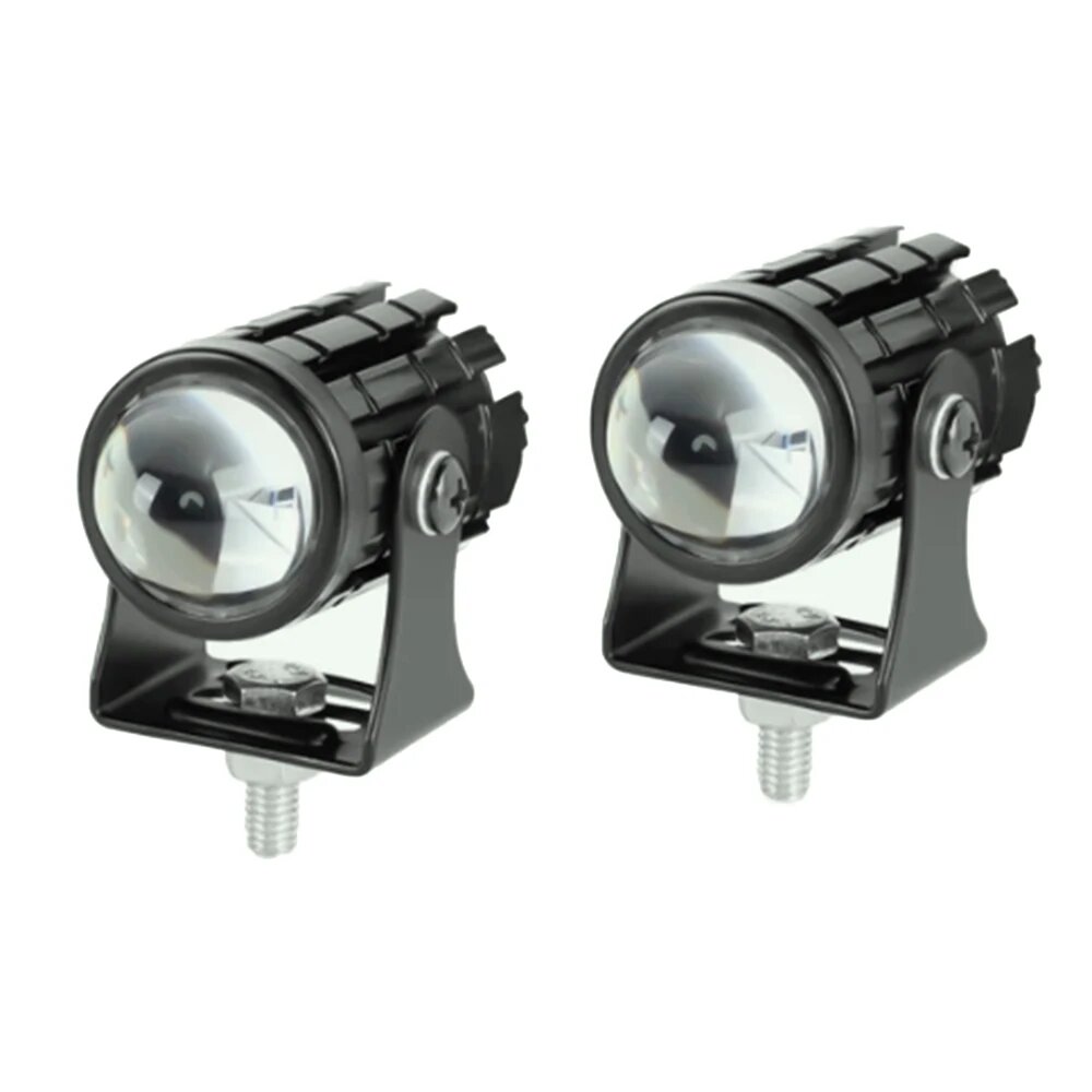 Универсальная Двухцветная Светодиодная Фара Для Мотоцикла, Линза Проектора, Квадроцикл, Скутер, Мини-фара Дальнего Света