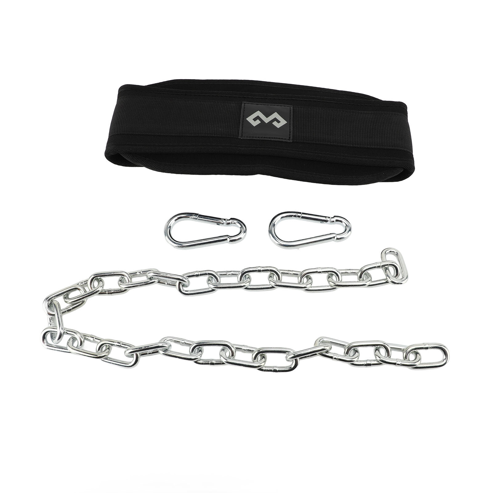 Пояс для отжиманий с цепью для тяжелой атлетики, подтягиваний, силовых тренировок, пауэрлифтинга, приседаний, бодибилдинга, тренировок, удобный и поддерживающий, черный.
