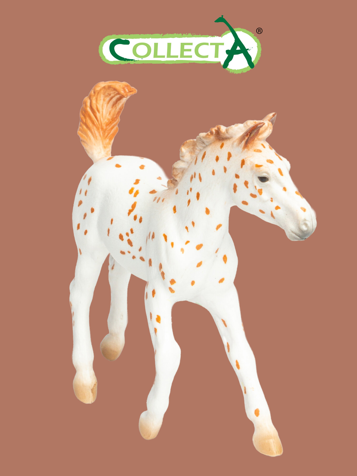 Фигурка животного Collecta, жеребёнок лошади Кнабструпера Пятнистый