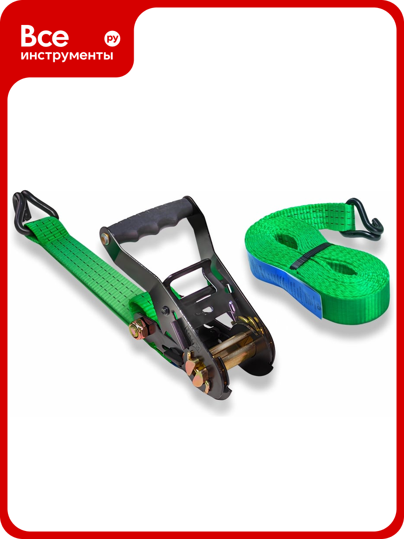 Стяжной ремень HITCH RS REGULAR 250:3000:6, 35мм, STF250DaN, 3T, 6М, для фиксации груза при любых видах перевозок