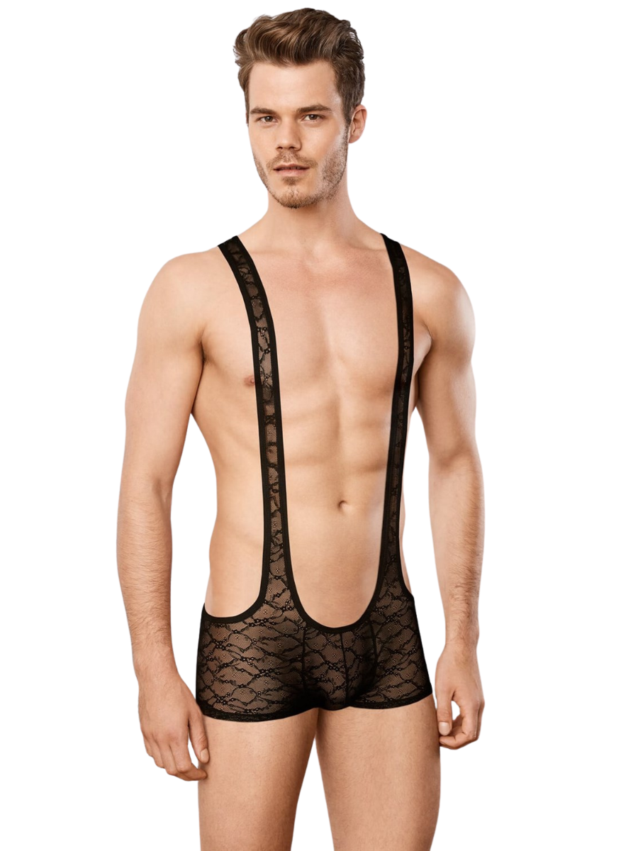 Боди мужское Doreanse 3011, полиамид, эластан, черное, размер XL(50), эротическая элегантность