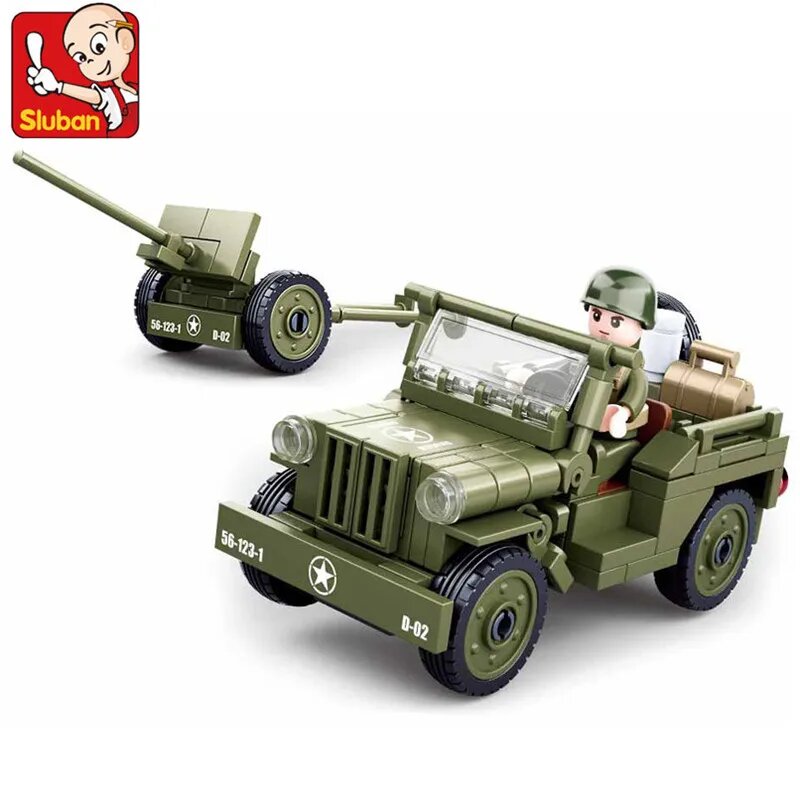Конструктор Sluban Willys Jeep 143 деталей