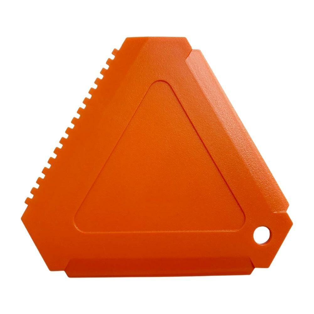 Универсальный скребок для льда и снега для автомобиля, треугольный антиобледенитель, пластиковый скребок-щетка для стекол