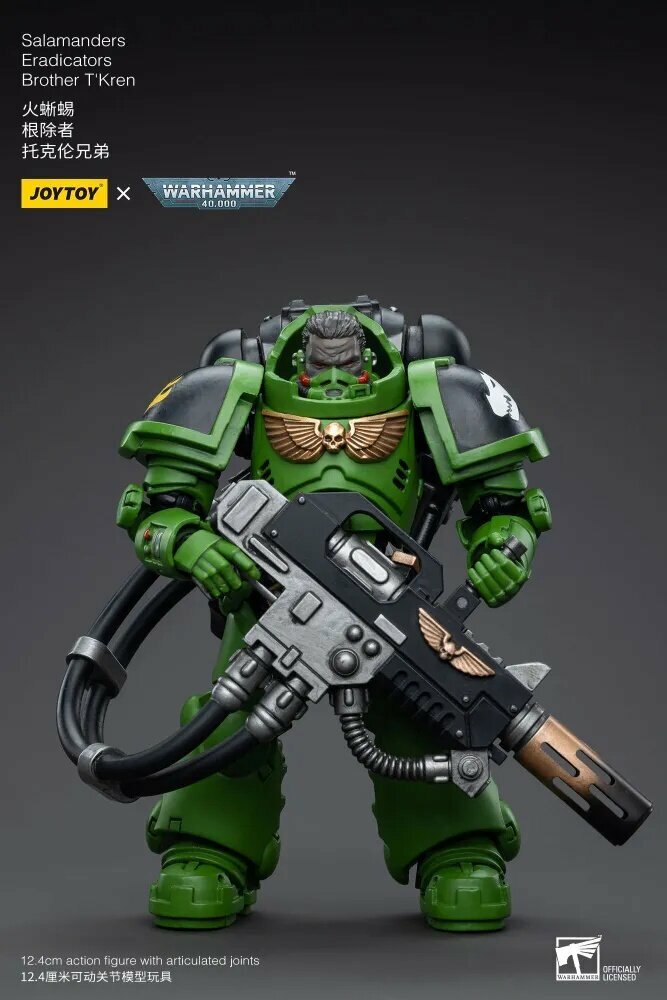 Подвижная фигурка JOYTOY Warhammer Salamanders Eradicators Brother T'Kren/18Action Figures