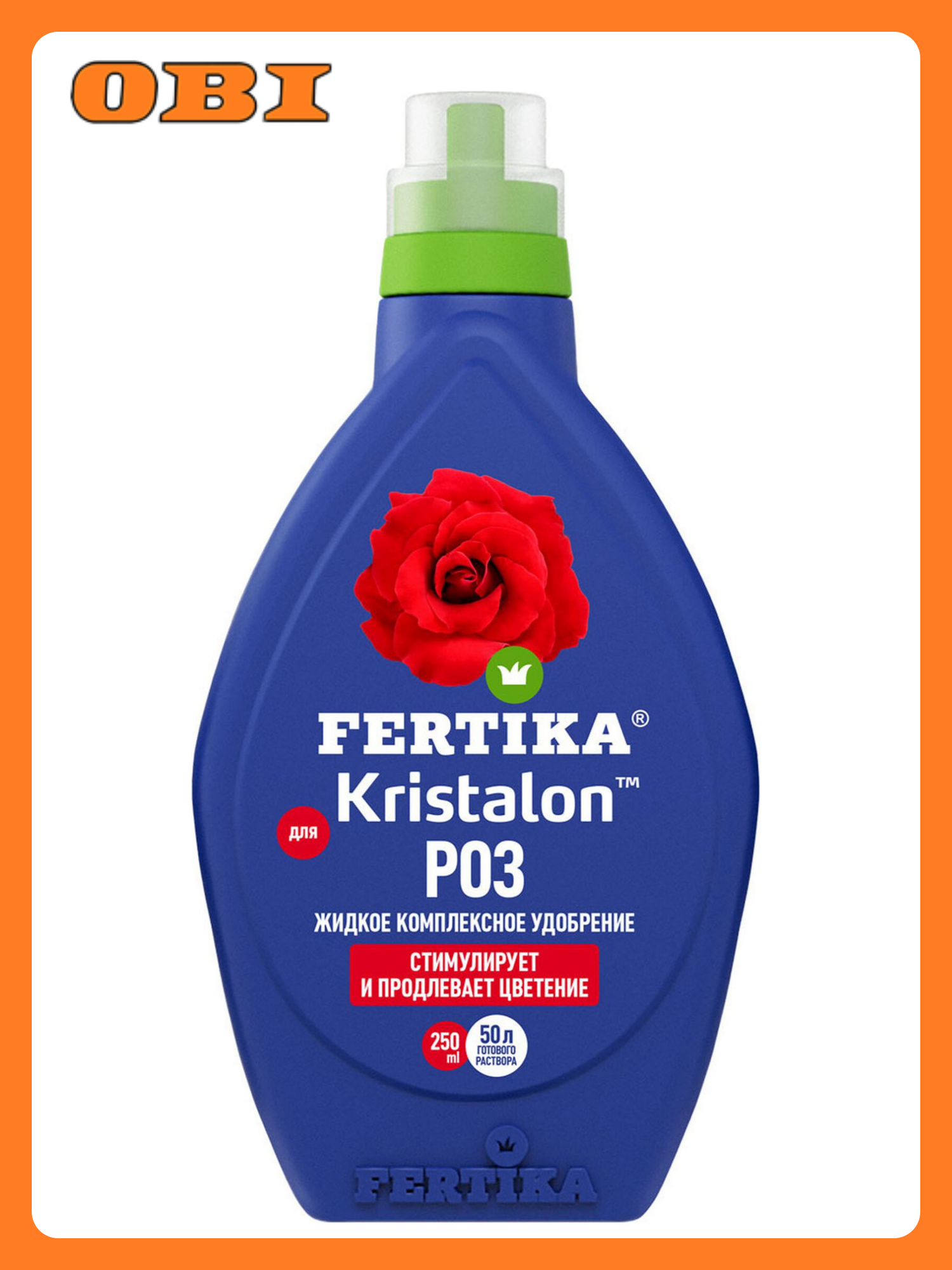 Удобрение FERTICA "Кристалон", для роз, минеральное, жидкое, 250мл