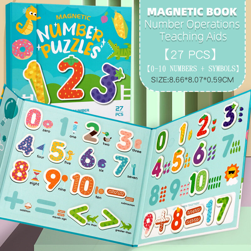 Трансграничная магнитная головоломка с буквами в стиле книги, детские 26 Английских Букв, Развивающие Игрушки для