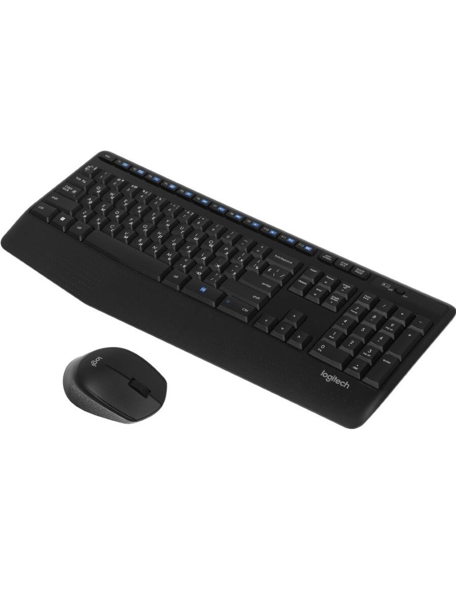 Клавиатура и мышь Wireless Logitech MK345 920-012925 клав: черный мышь: черный USB Multimedia
