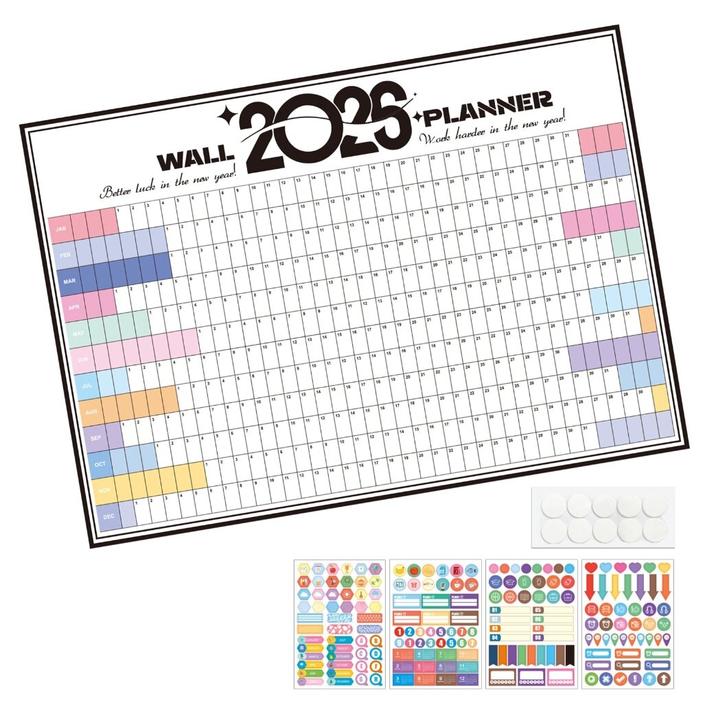 2026 настенный календарь годовой планировщик весь год в календаре для ежедневного планирования