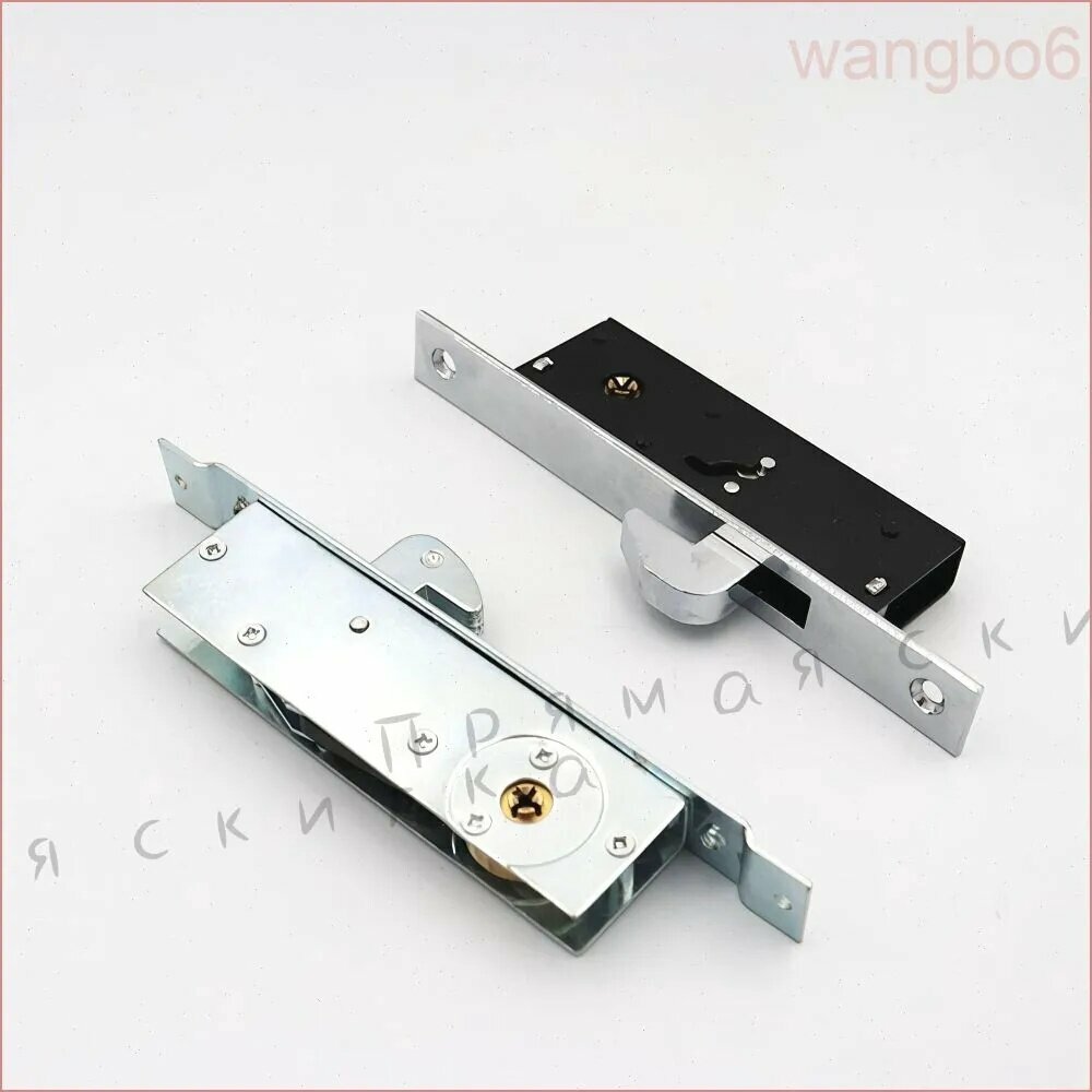 Замок врезной для дверей Apecs (Апекс) 72-K-CR хром / для откатных дверей и ворот с крестовым ключом