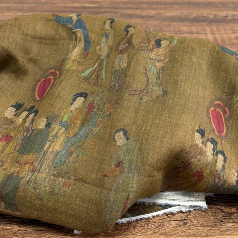 Парчовая ткань Рами 100%, 140 см ширины