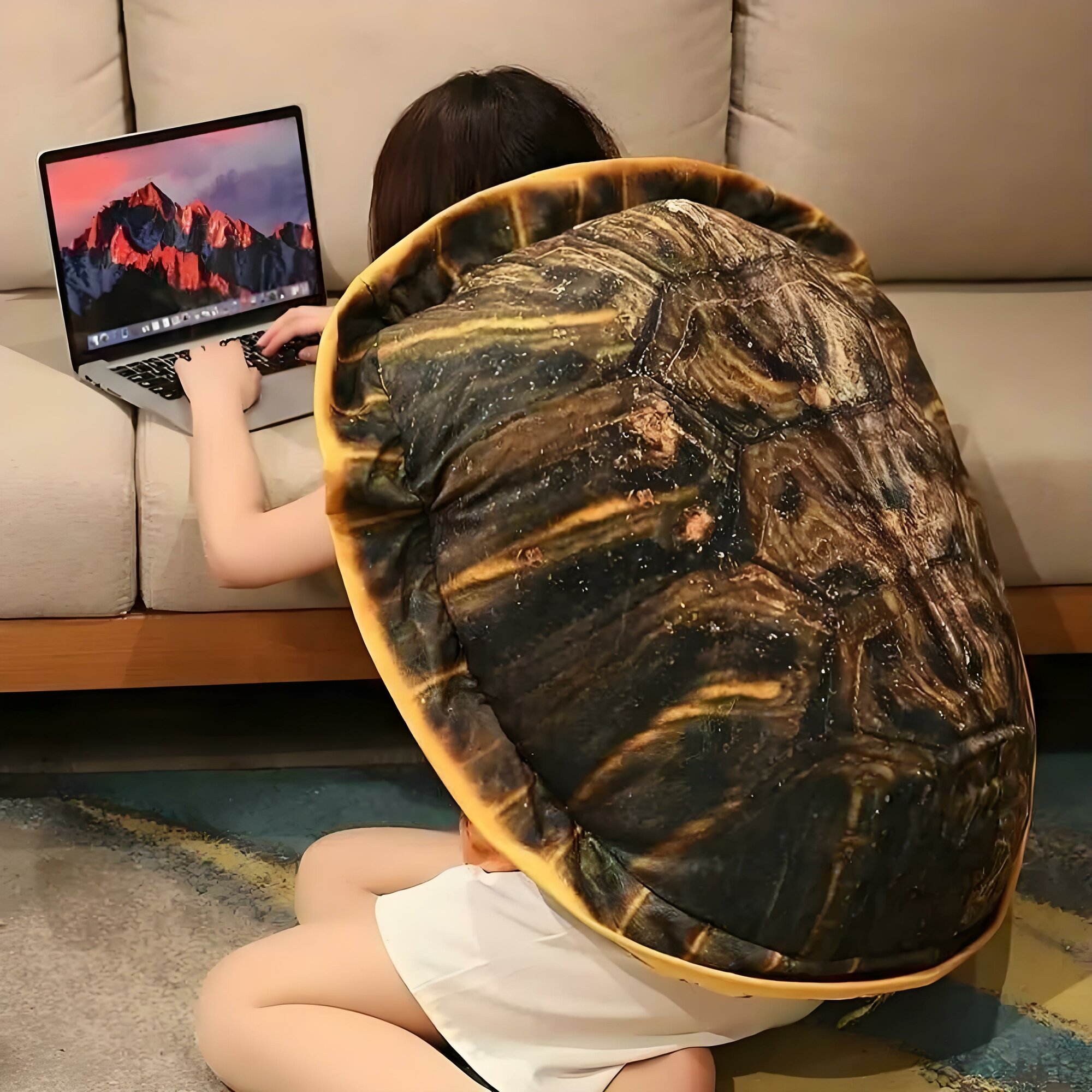 Гигантская черепаха носимая подушка из панциря черепахи 100 см