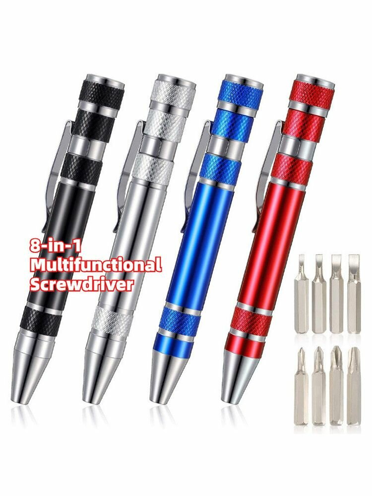 Многофункциональная карманная прецизионная мини-отвертка 8-в-1, ручка для ремонта сотового телефона, набор ручных инструментов