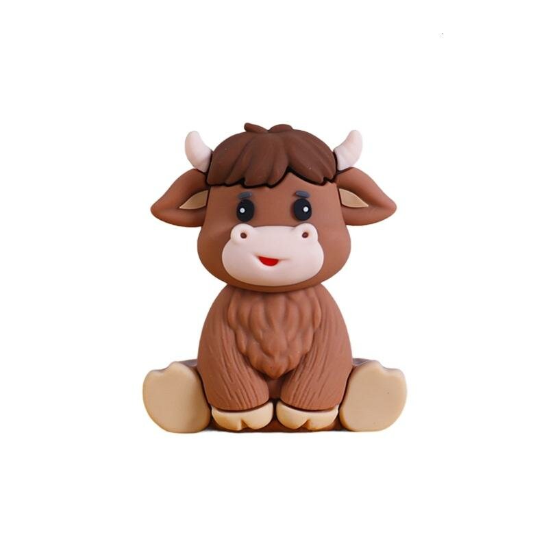 Фигурки животных для украшения торта, Як темно-коричневый