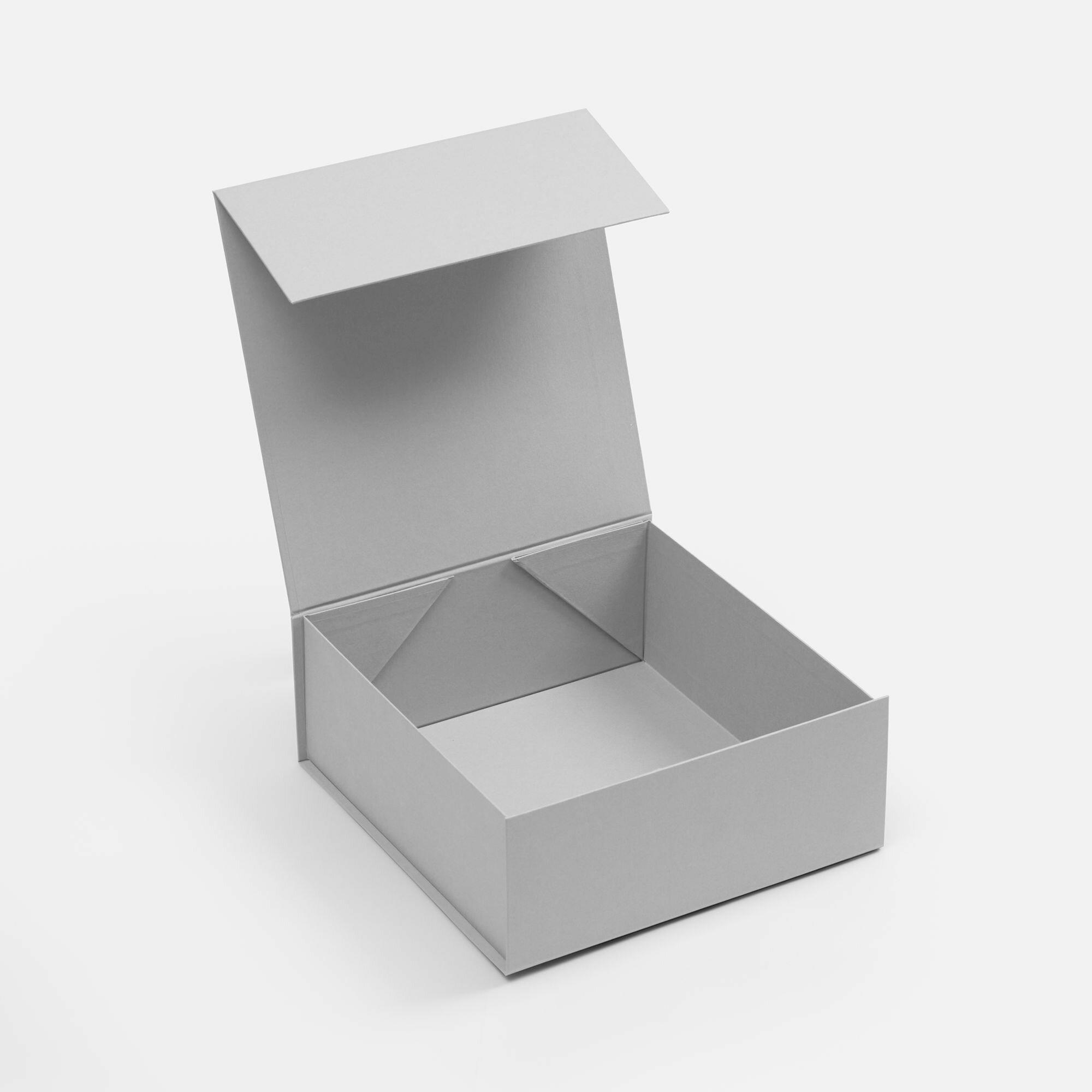 Коробка подарочная для хранения магнитный замок складная 28x29x11,5, серая, упаковка подарка на День Рождения на Новый год