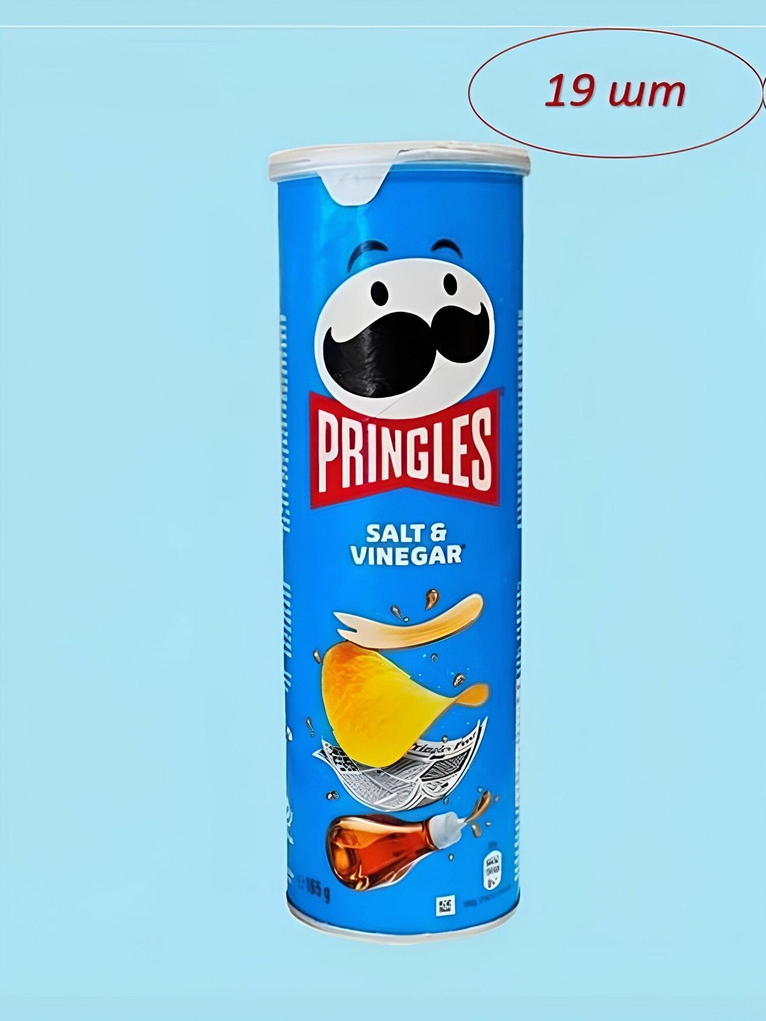 Чипсы Pringles соль и уксус 165 гр. 19 шт.