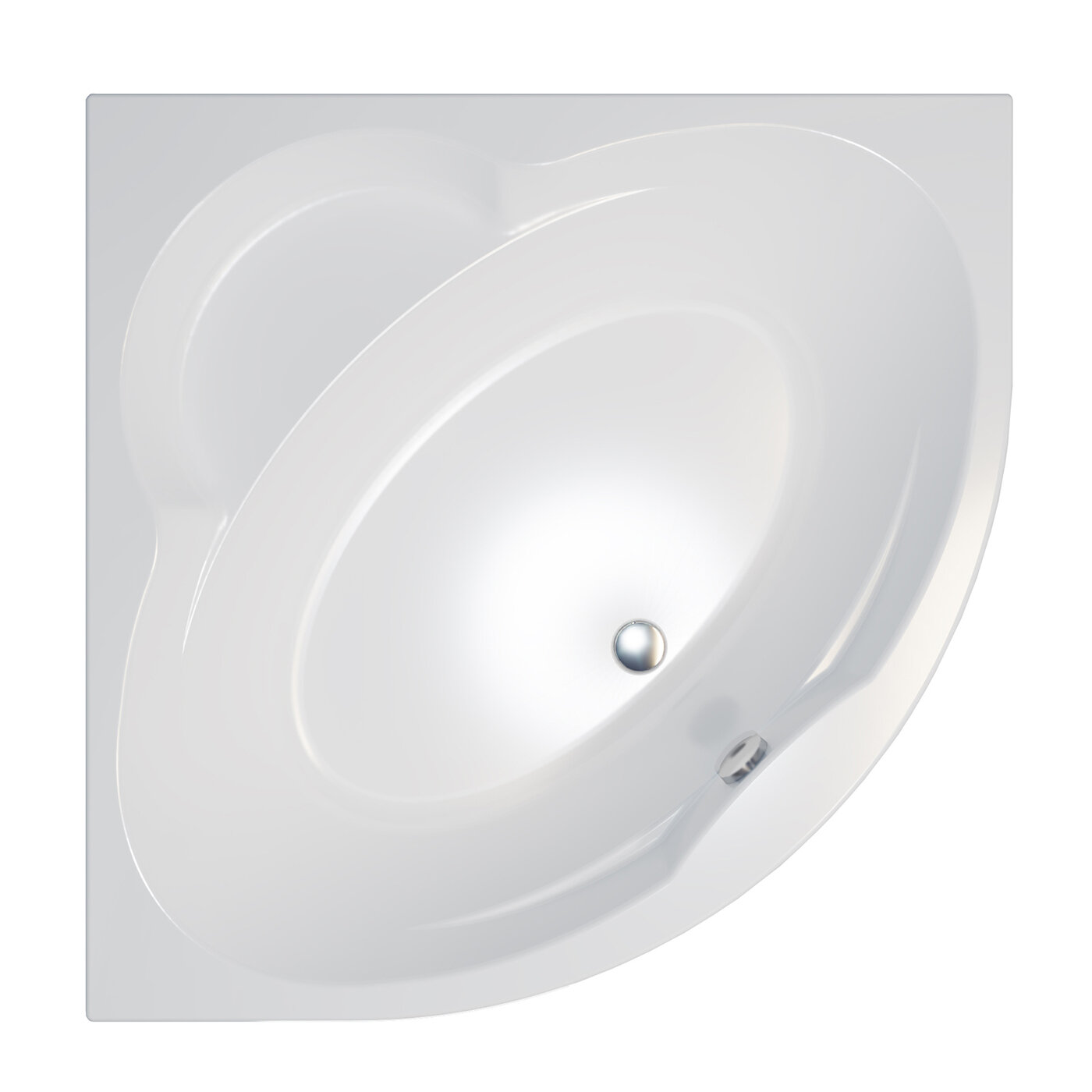 Акриловая ванна 1ACReal Мартин 120х120 Щ0000045647