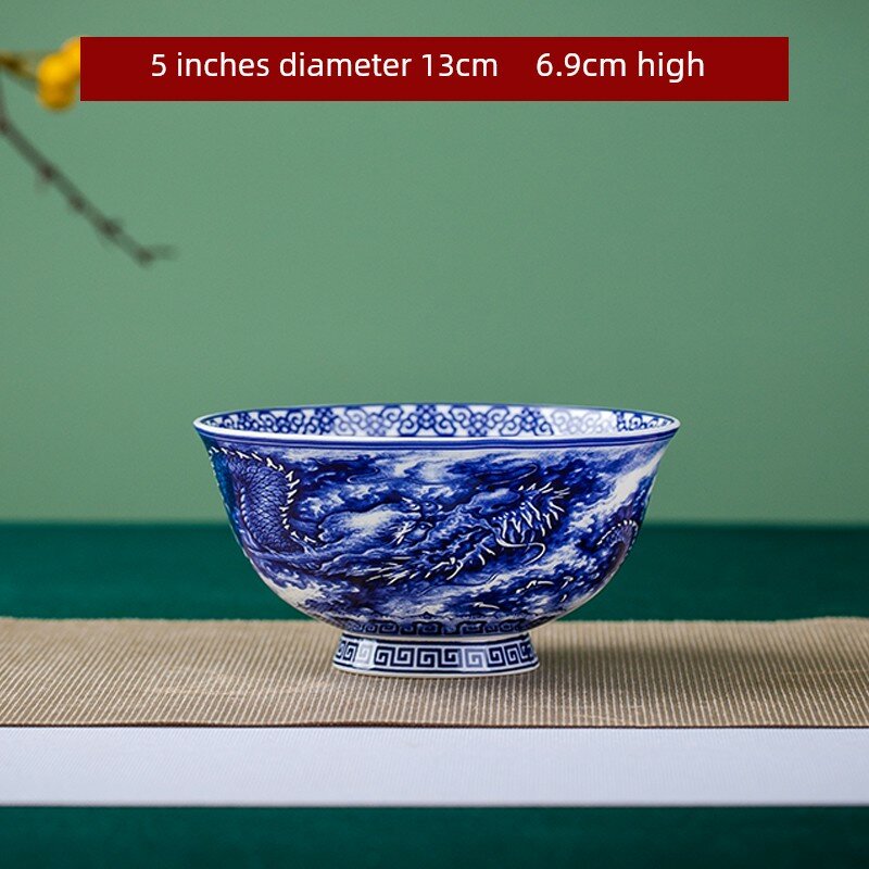 Чаша из красного костяного фарфора с глазурью, высокая чаша из Цзиндэчжэня, китайская рисовая чаша, керамическая чаша с