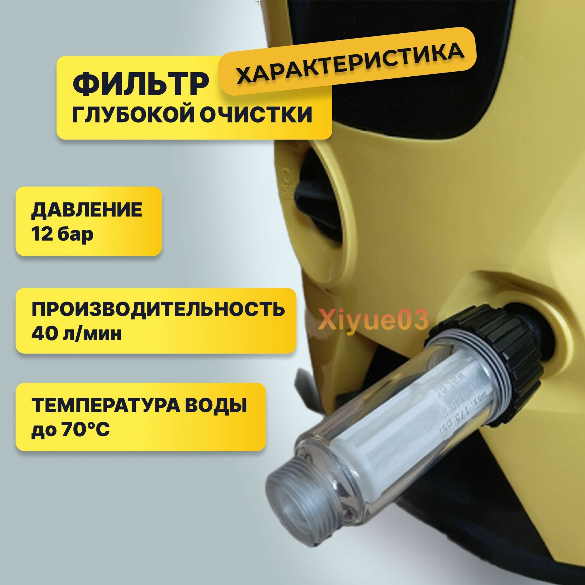 Фильтр для керхер мойки, фильтр для мойки высокого давления Karcher K2-K7, Champion, Stihl