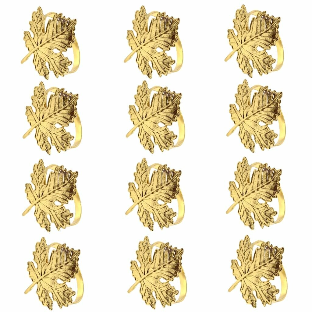 Кольца для салфеток с кленовыми листьями и тыквами