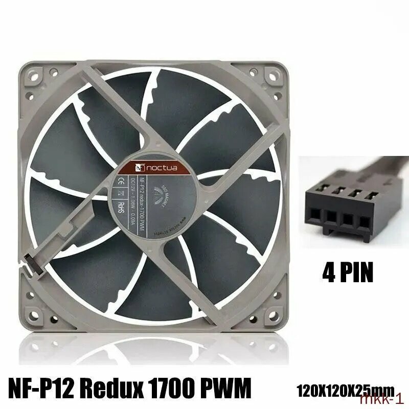 Noctua вентилятор rh-cpNF-P12 redux-1700 PWM-01, серый