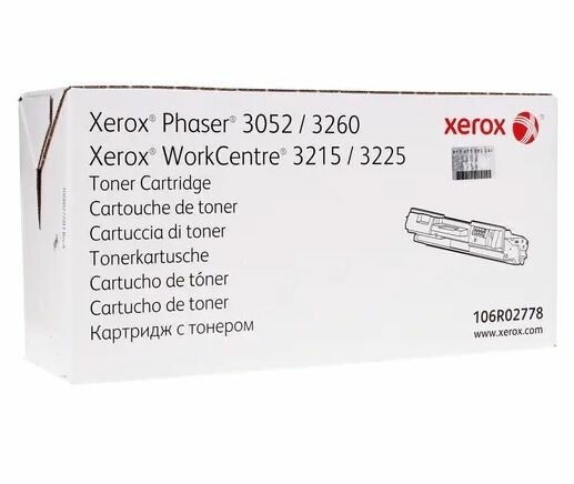 Тонер-картридж Xerox 106R02778 к Phaser 3052/3260/WC 3215/25, рес. 3000 стр