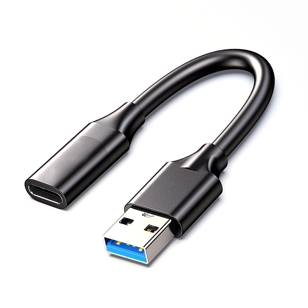 USB 3.2 мужского по мужчинам к типу C Адаптерный кабель поддерживает передачу данных и зарядку 10 Гбит / с для шнура зарядного устройства ноутбука ПК
