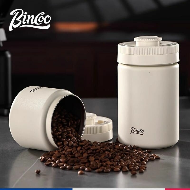 Bincoo Контейнер для хранения сыпучих продуктов, банка для хранения герметичная с таймером, нержавеющая сталь