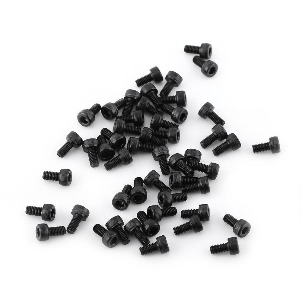 M3 Black Hex Cop Wind Bolt Set (M3*6 мм, полностью резьба, 50 шт.
