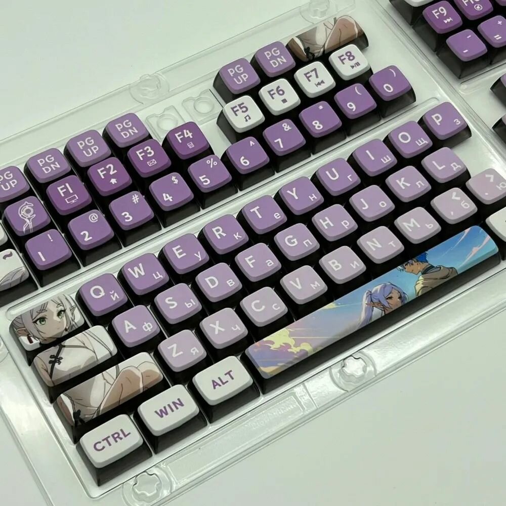 Кейкапы для механической клавиатуры, Фрирен, PBT клавиши русско - английская раскладка