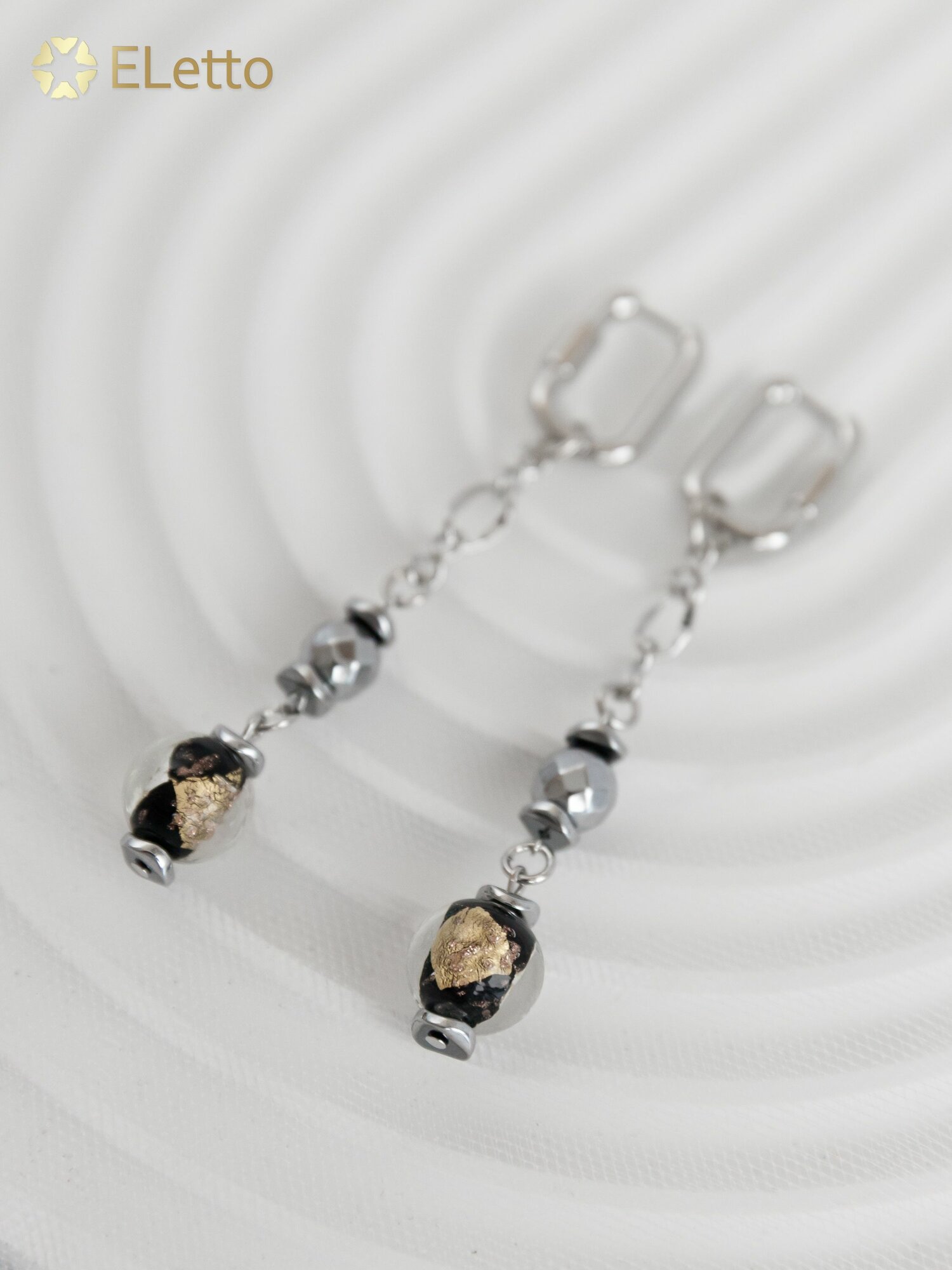 Серьги, стекло