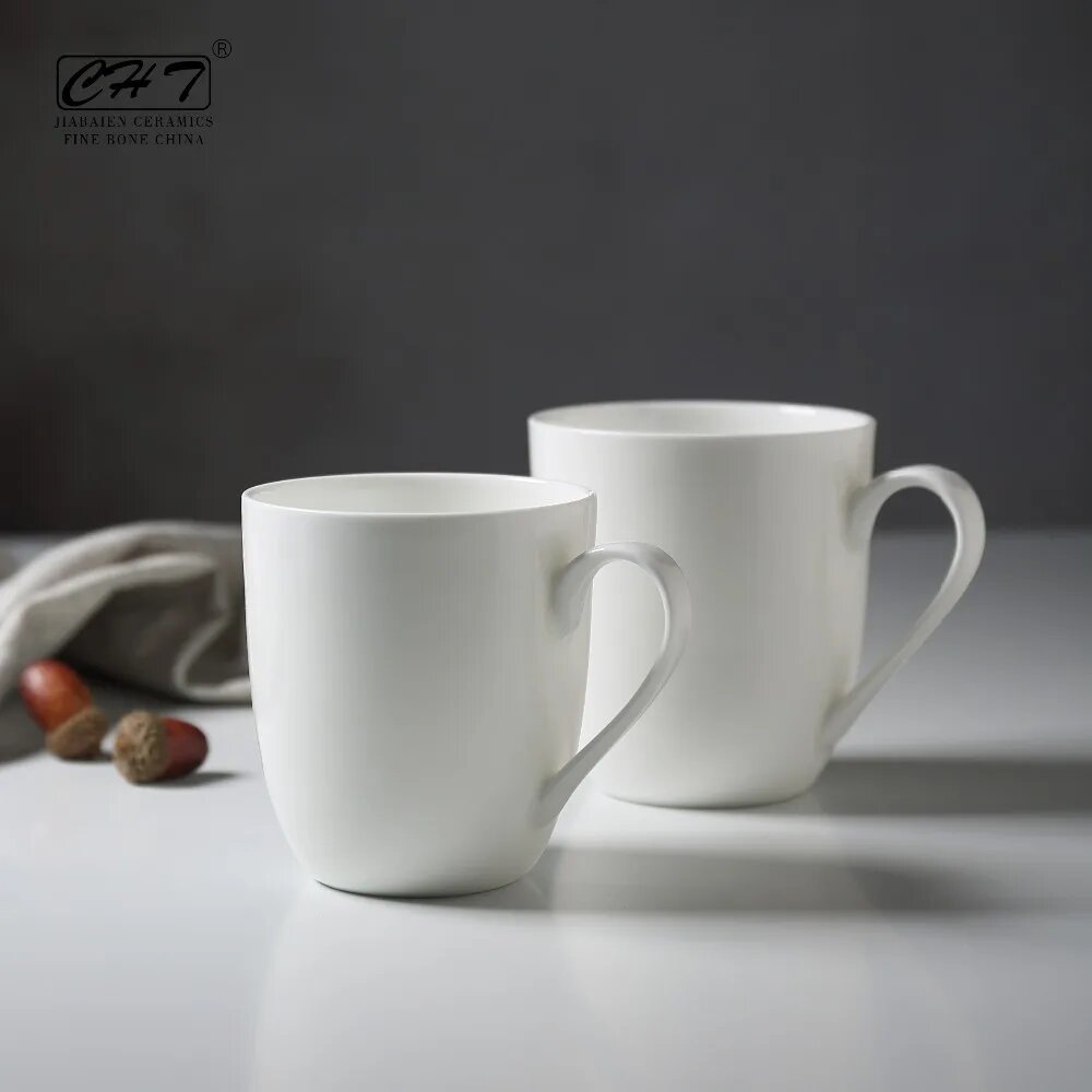 Кофейная чашка Fine Bone China белая 310 мл 201-300ml